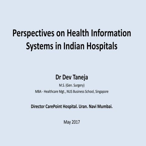 Health care information system | PPTX