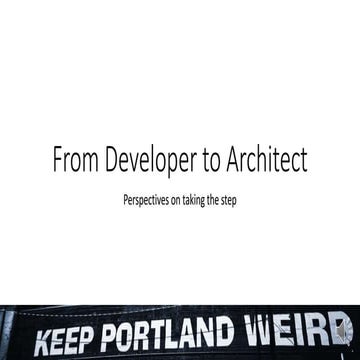 Perspectives On Salesforce Architecture Forcelandia Talk 2017 Pptx