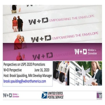 USPS 2020 Promotions - A W+DNA Perspective (Brook Spaulding) | PPT