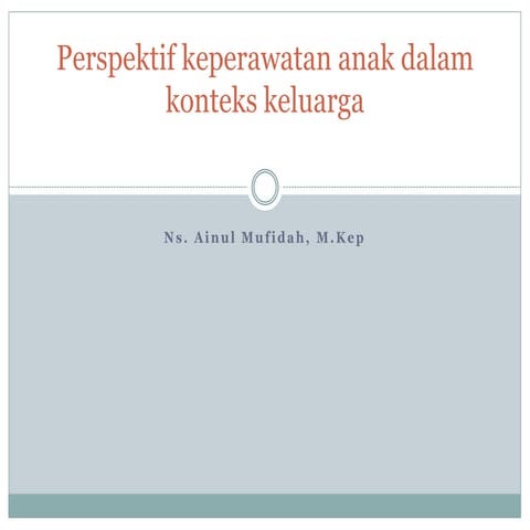 Perspektif keperawatan anak dalam konteks keluarga.ppt