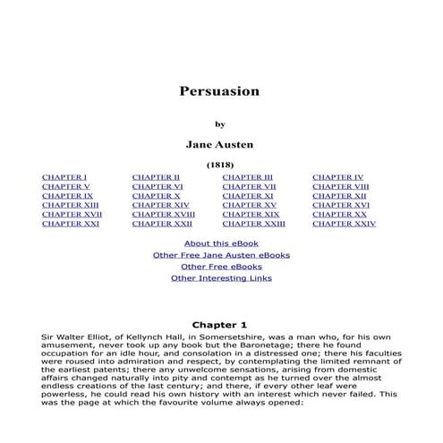 Persuasion by Jane Austen | PDF