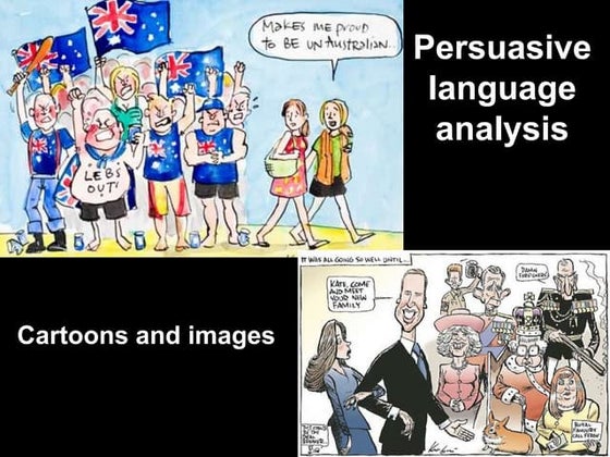 Cartoon Analysis for English class Grade 11 - 12 level | PPTX | Humor ...
