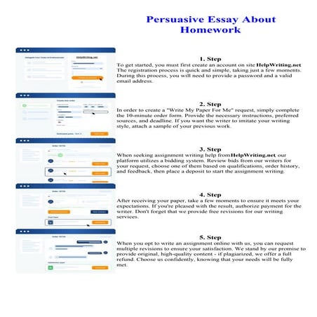 Persuasive Essay About Homework. Online assignment writing service. | PDF