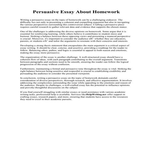 Argumentative Essay On Homework.pdf