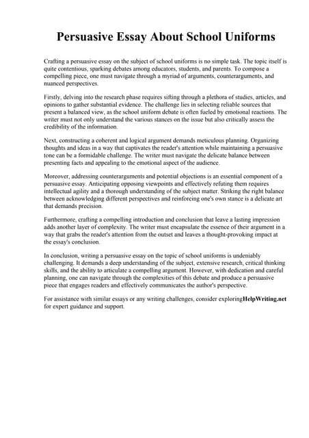 Persuasive Essay About School Uniform.pdf