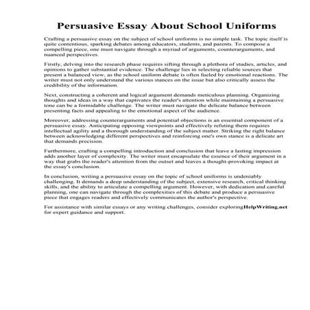 Persuasive Essay About School Uniforms.pdf