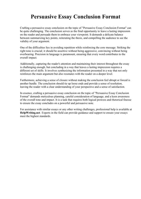 Closing Words For Essays | PDF