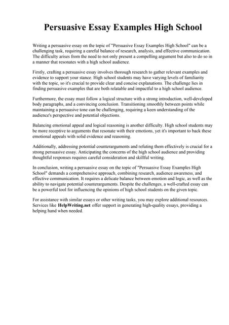 Examples Of Persuasive Essays For High School.pdf