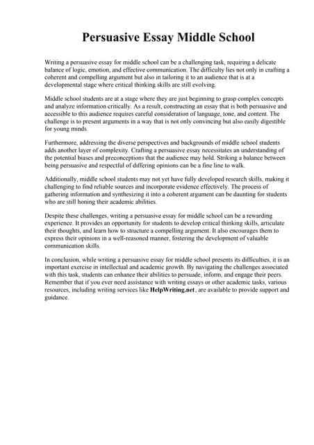 Writing An Argumentative Essay Middle School.pdf