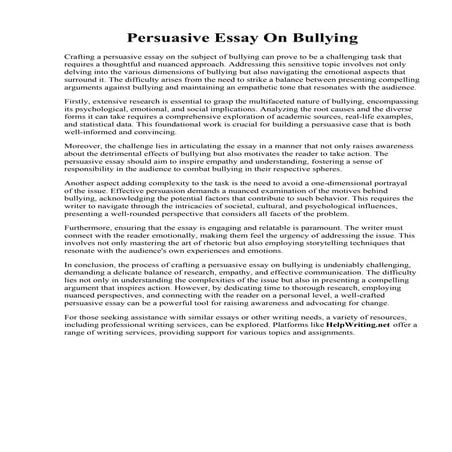 Persuasive Essay On Bullying.pdf