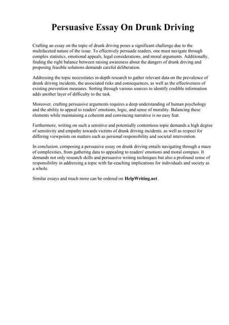 Drunk Driving Essays.pdf