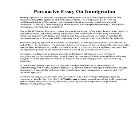 Persuasive Essay On Immigration.pdf