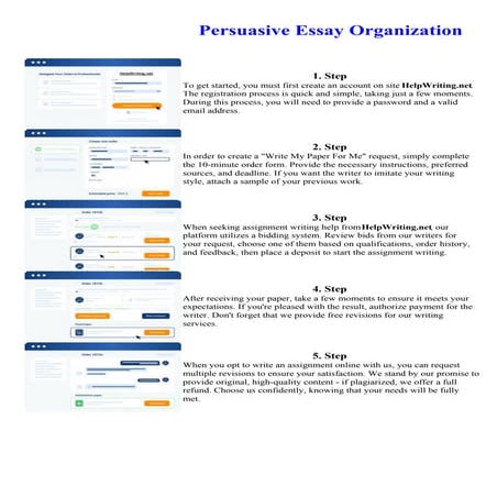 Persuasive Essay Organization | PDF