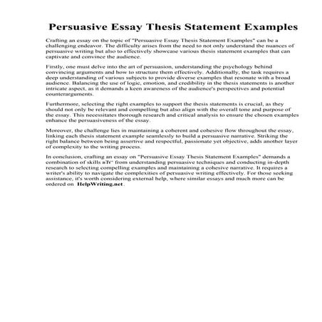 Concept Essay Examples | PDF