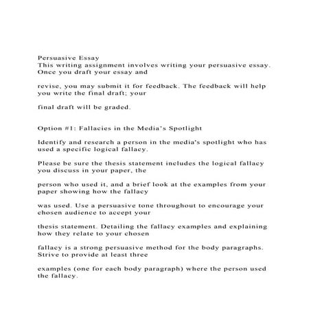 Persuasive Essay This writing assignment involves writing yo.docx