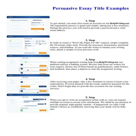 Persuasive Essay Title Examples | PDF