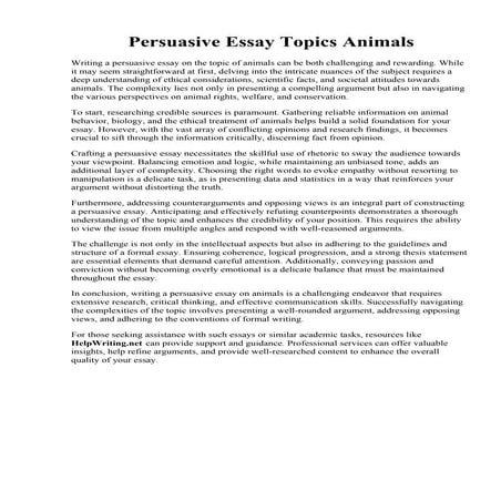 Persuasive Essay Topics Animals.pdf