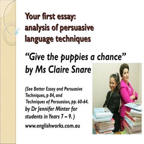 Persuasive language essay writing part 1 | PPT
