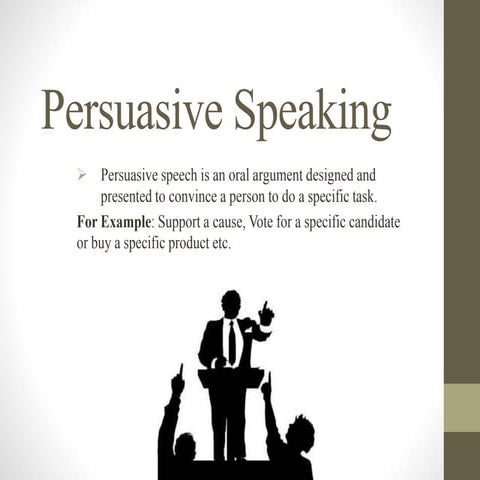 Persuasive speaking | PPTX