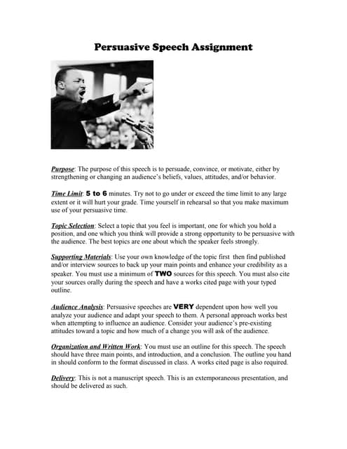 Persuasive Speech | PPT