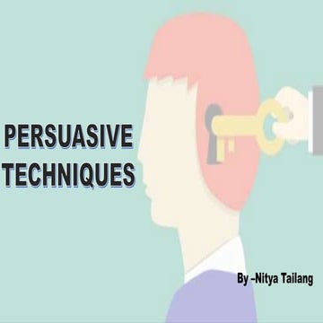 Persuasive techniques | PPT