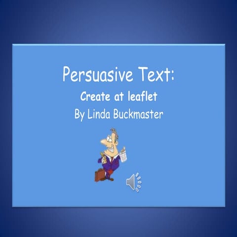 Persuasive text leaflet movie | PPTX