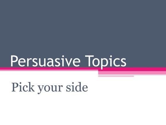 Persuasive speech | PPT