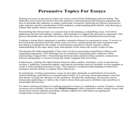 Persuasive Topics For Essays.pdf