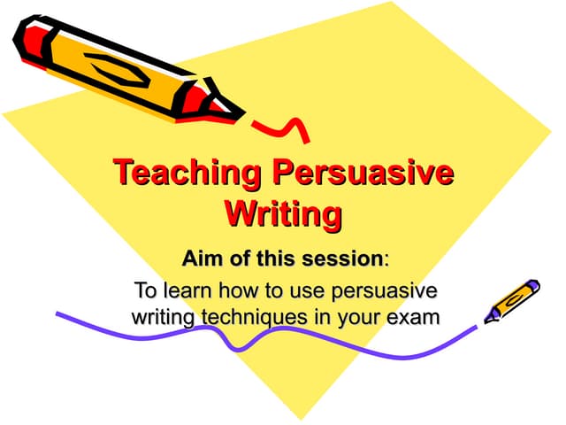 Aforest persuasive techniques 1 | PPT