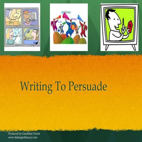 Persuasive writing power point | PPTX