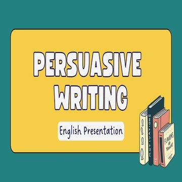 Persuasive writing for IGCSE preparation | PPTX
