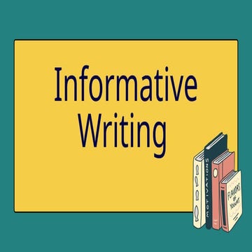 Informative-writing-techniques.pptx.or pdf | PPTX