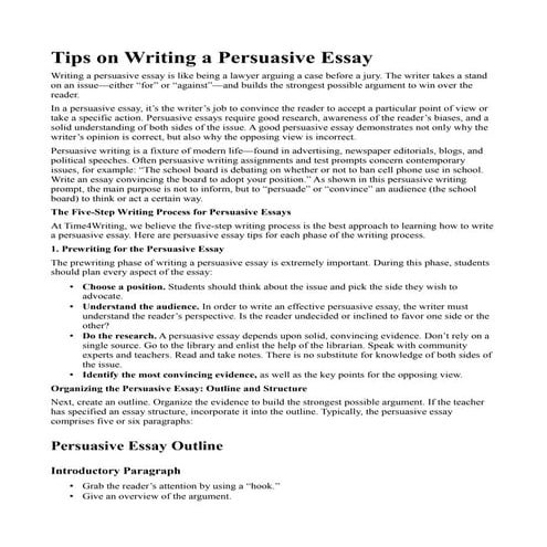 Persuasive Writing Lesson PowerPoint | PPTX