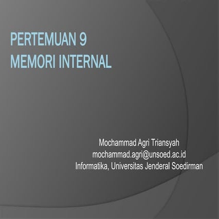 Pert-09 Memori Internal.pptx............ | PPTX