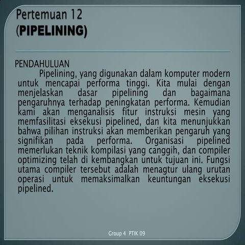 Pert.11 pipelining | PPTX