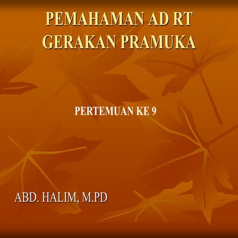 PERT.-9-FALSAFAH-AD-RT-KEPRAMUKAAN.ppt