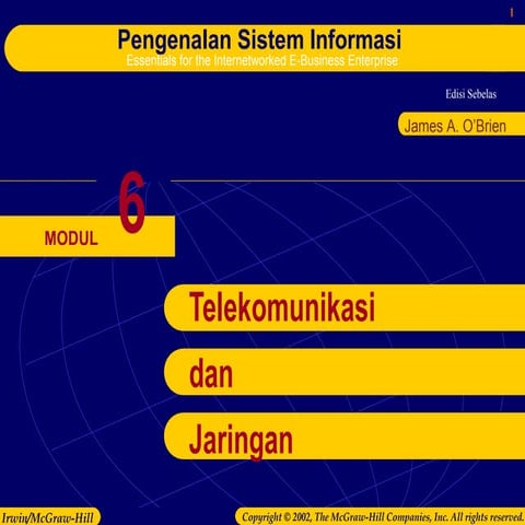Telekomunikasi dan Jaringan | PPT