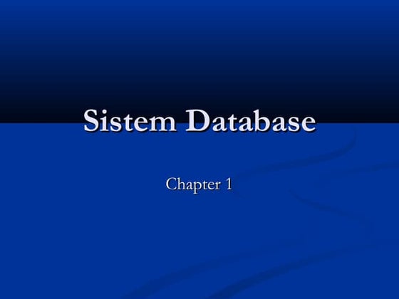 Sistem Basis Data(PPT) | PPT