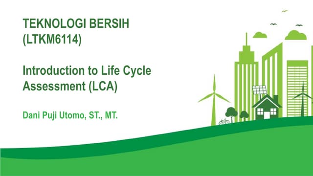 Life Cycle Assessment | PPTX