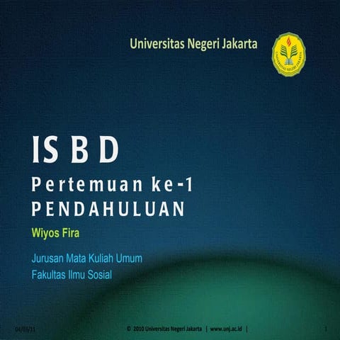 Pertemuan 1 | PPT