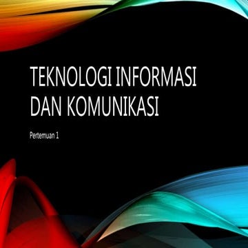 Pertemuan 1 | PPT