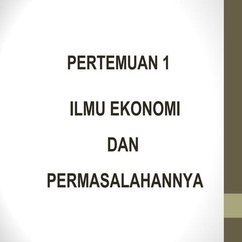 Pertemuan 1 | PPT | Free Download