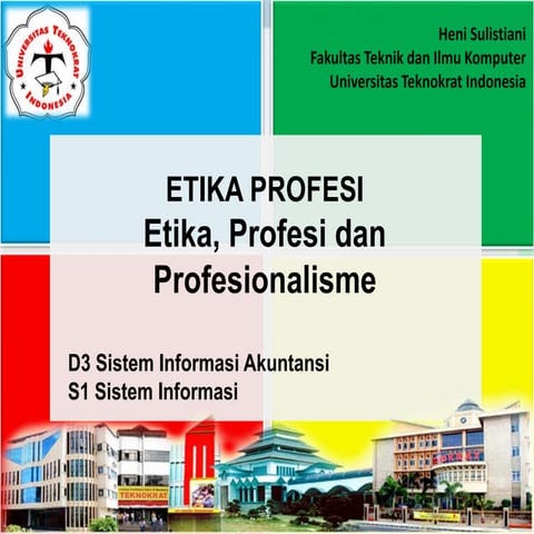 Etika, Profesi dan Profesionalisme | PPTX