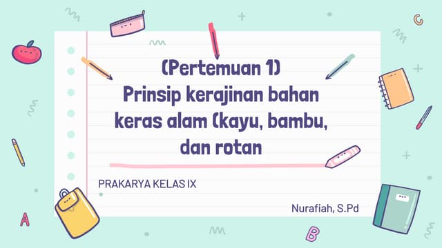 Prakarya Kerajinan Bahan Keras kelas 9.pptx