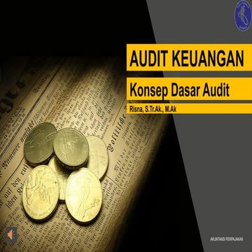 PERTEMUAN 1 - KONSEP DASAT AUDIT. PROGRAM STUDI AKUNTANSI ...