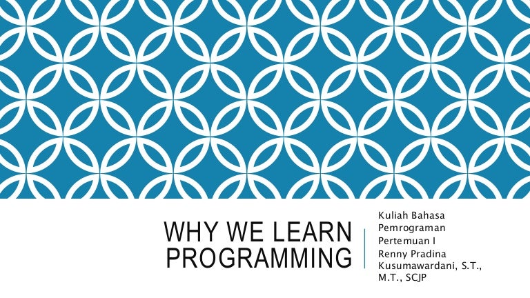 Why We Learn Programming