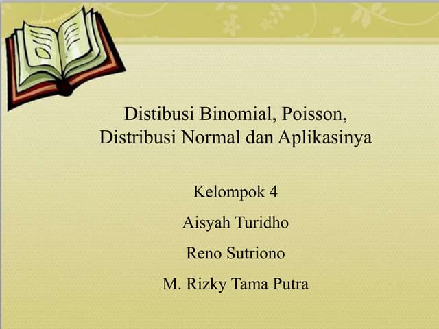 File1 soal contoh binomial dan poisson | PDF