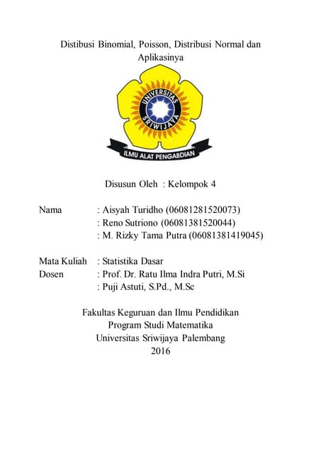 File1 soal contoh binomial dan poisson | PDF