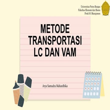 Pertemuan 10 Metode Transportasi LC & VAM.pptx