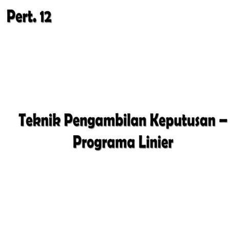 Pertemuan12 | PPT